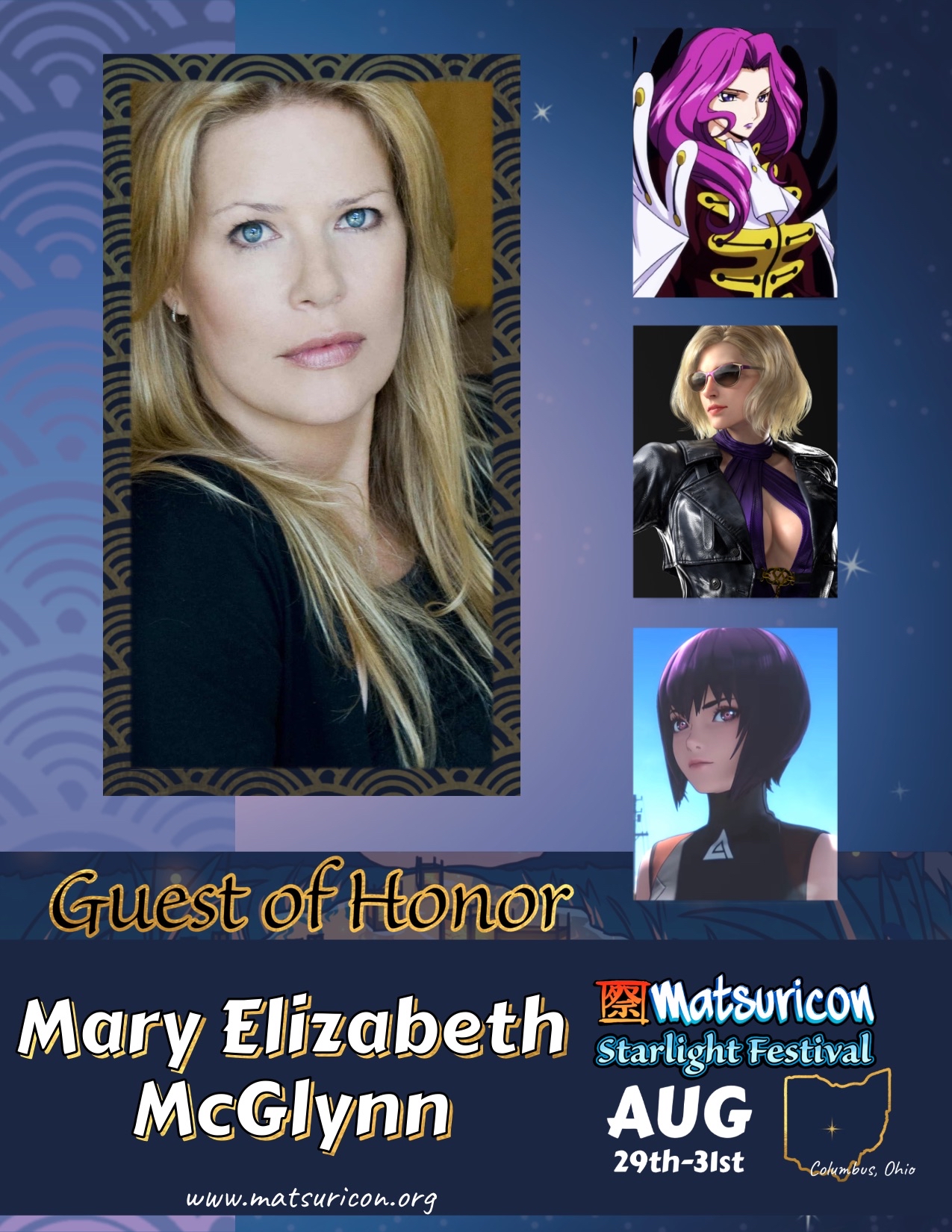 Guest of Honor 2025 - Mary Elizabeth McGlynn - Matsuricon