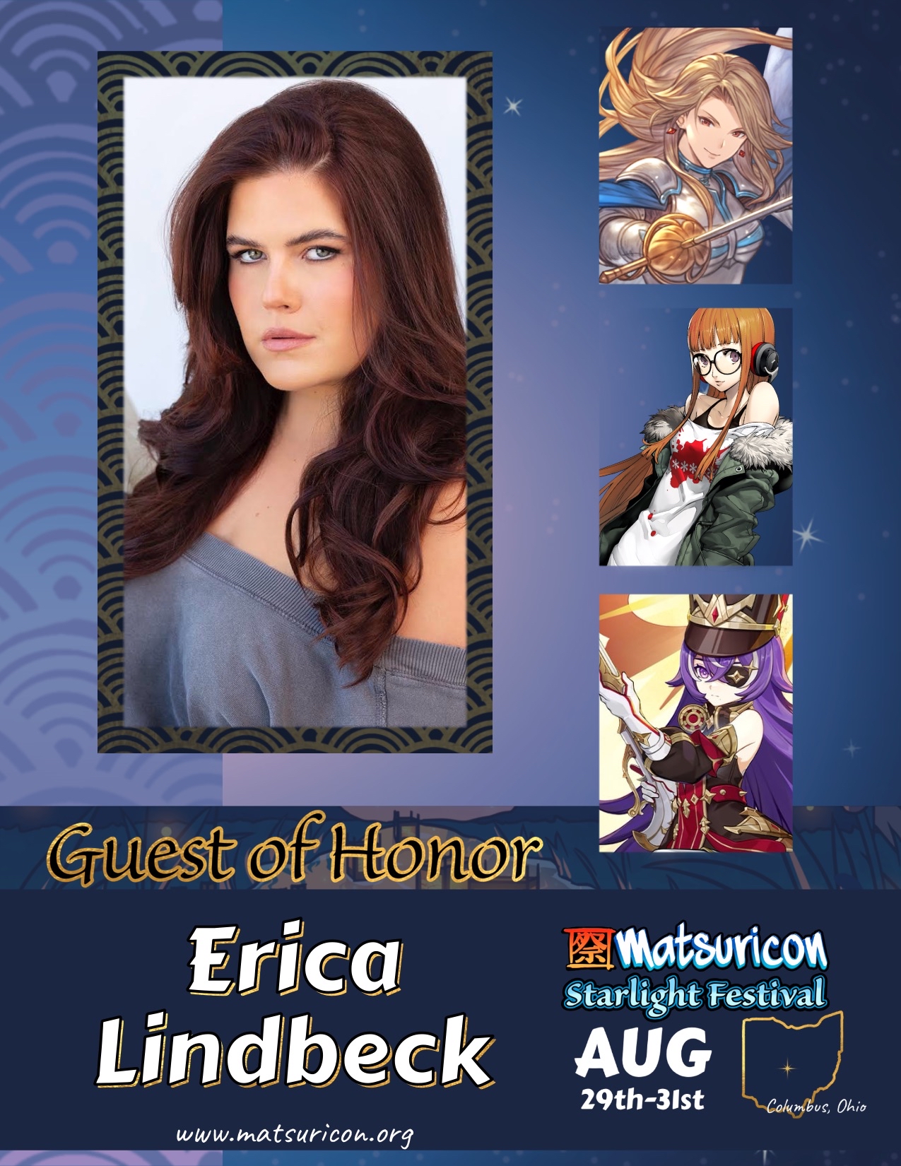 Guest of Honor 2025 - Erica Lindbeck - Matsuricon